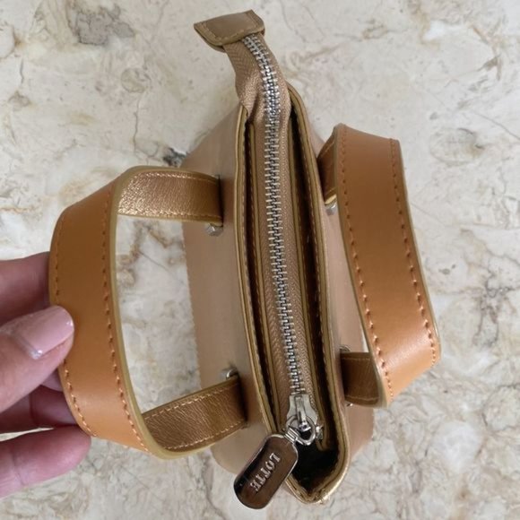 Lotte | Bags | Nwot Lotte Gold Leather Mini Satchel Bag | Poshmark